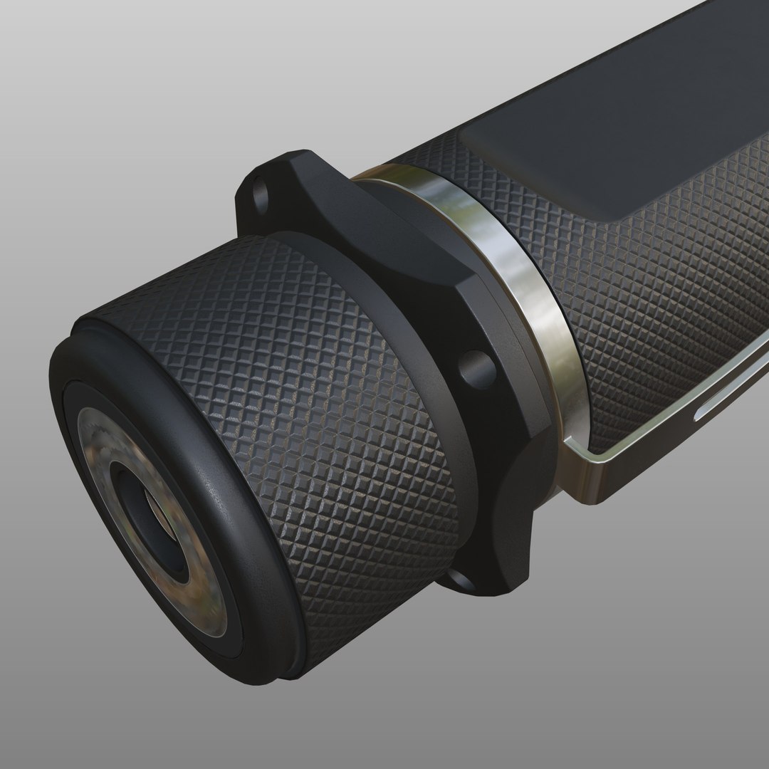 3D Generic Tactical Flashlight Model - TurboSquid 2224972