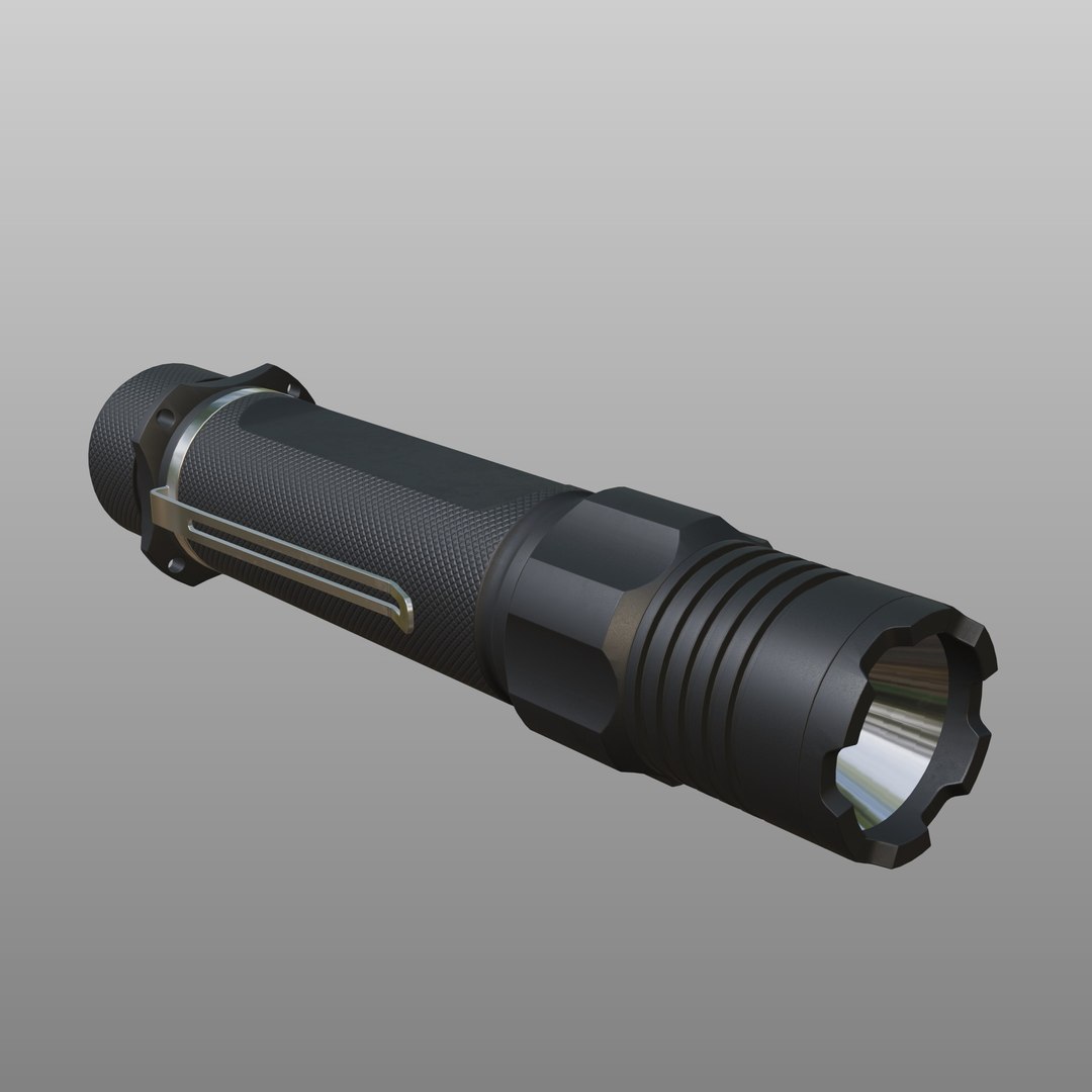 3D Generic Tactical Flashlight Model - TurboSquid 2224972