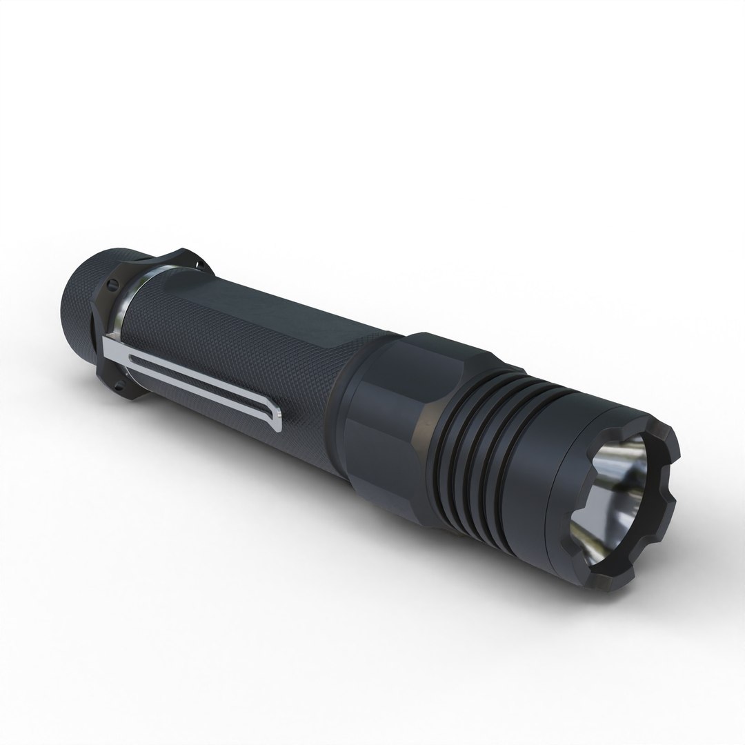 3D Generic Tactical Flashlight Model - TurboSquid 2224972