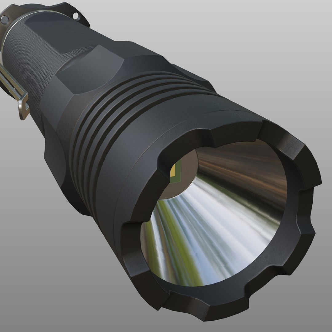 3D Generic Tactical Flashlight Model - TurboSquid 2224972
