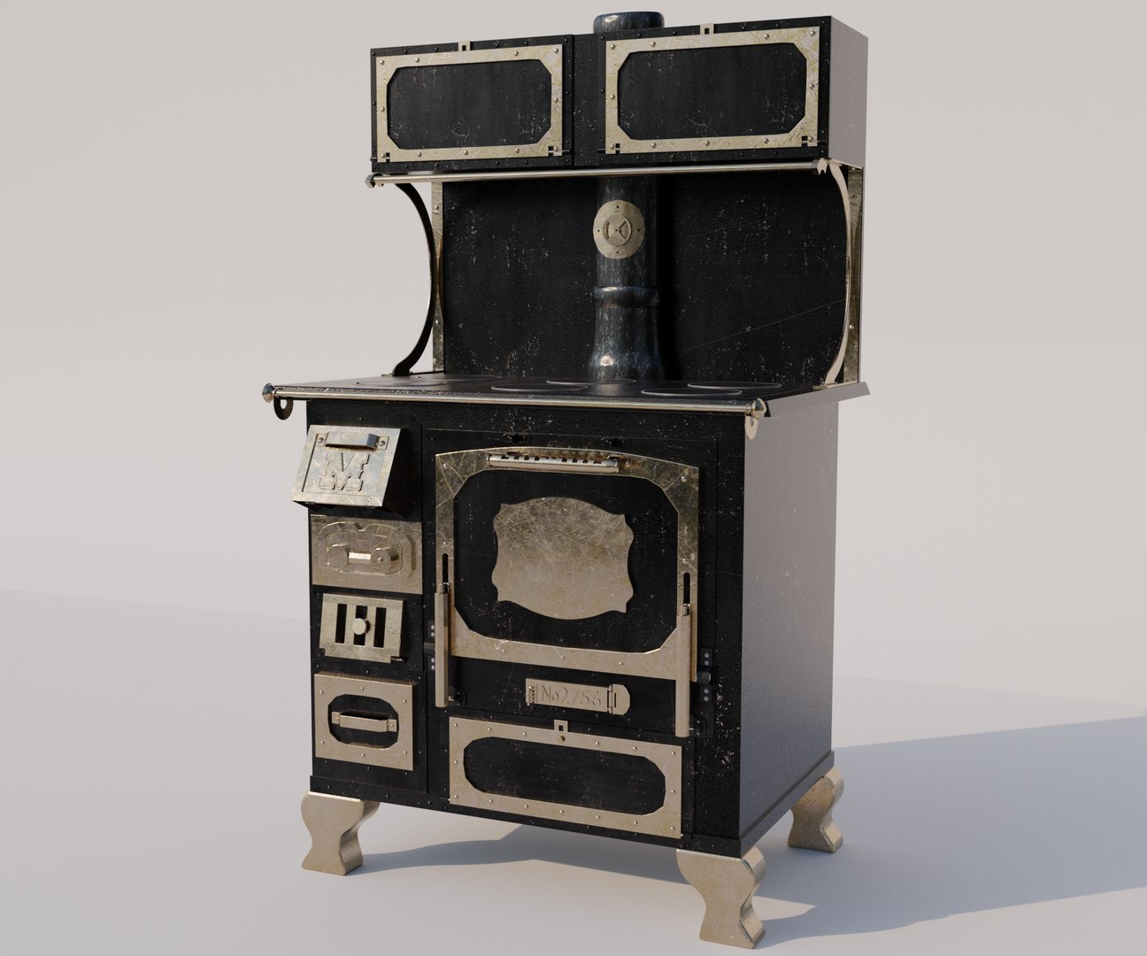 3D Model Iron Stove 3d Model - TurboSquid 1987525