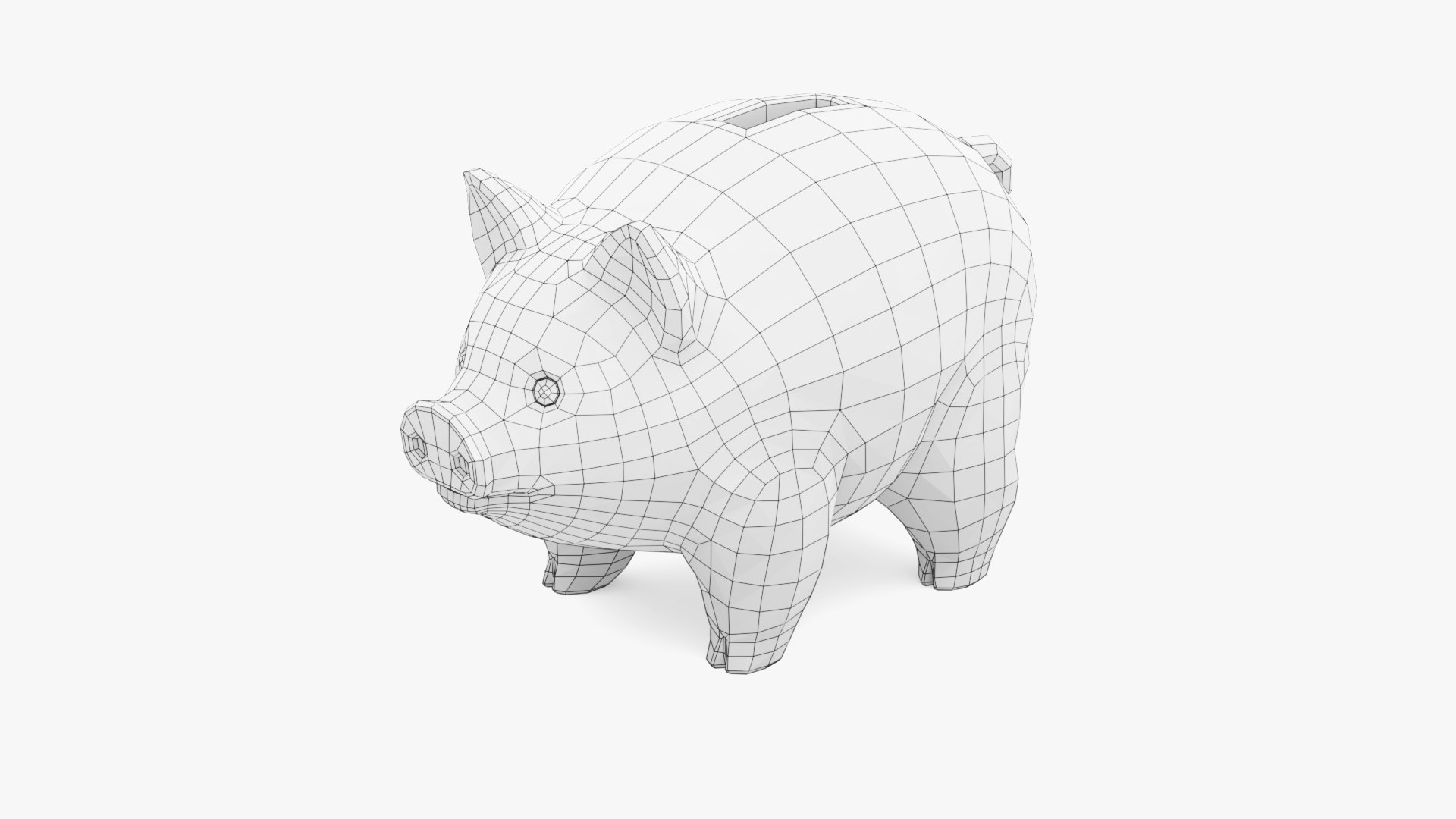 3d Obj Pig Piggy Bank