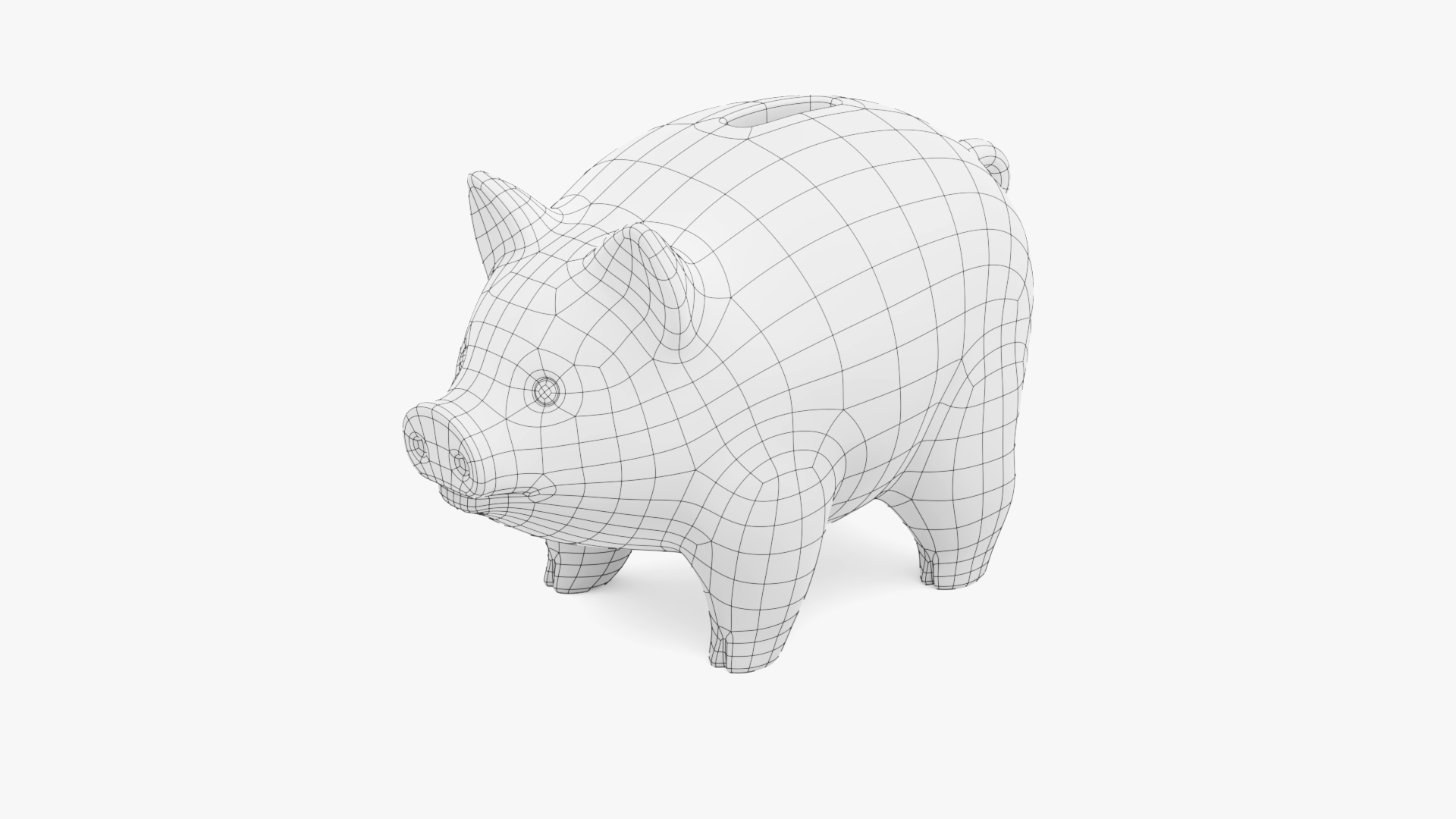 3d Obj Pig Piggy Bank