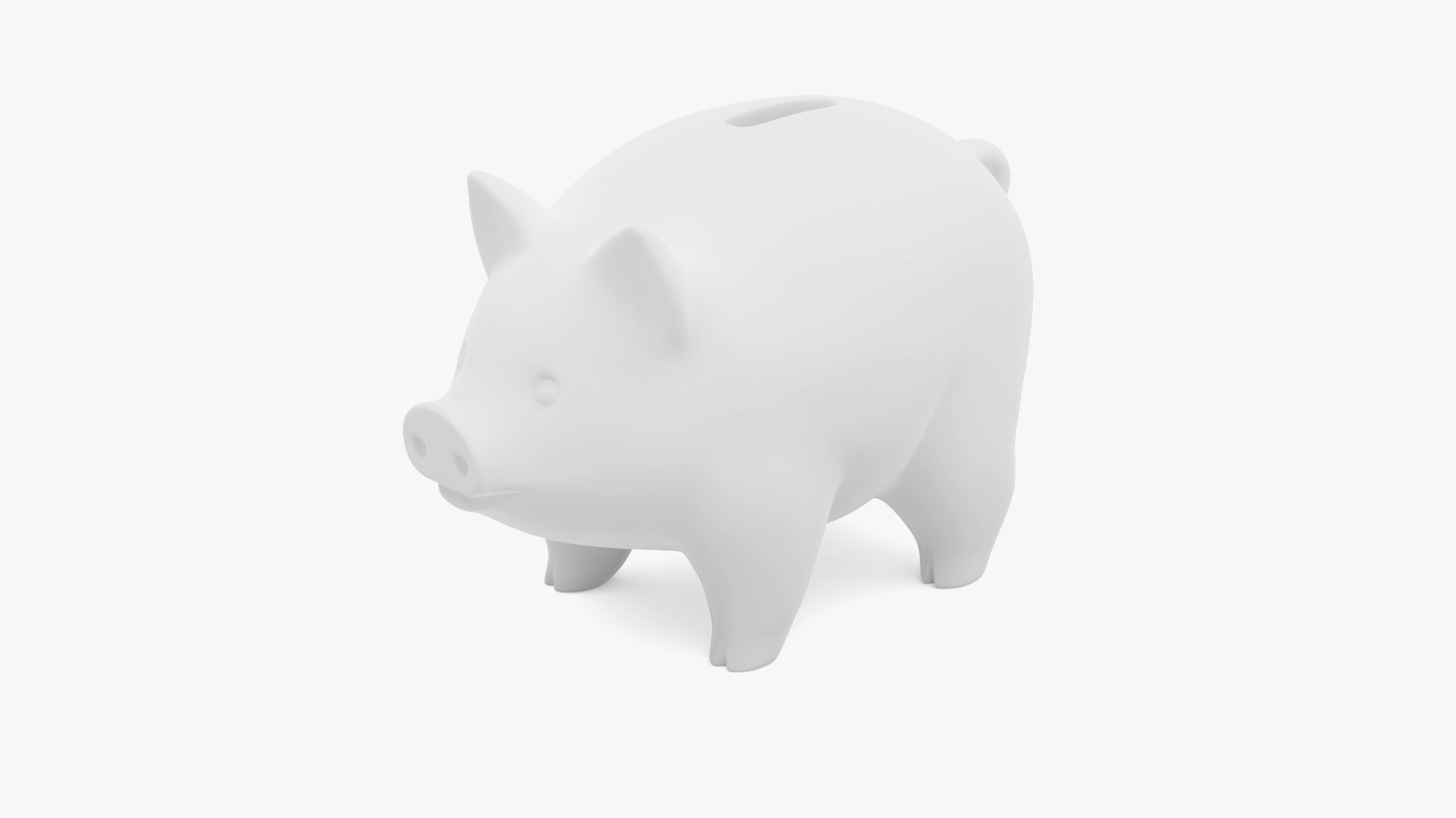 3d Obj Pig Piggy Bank