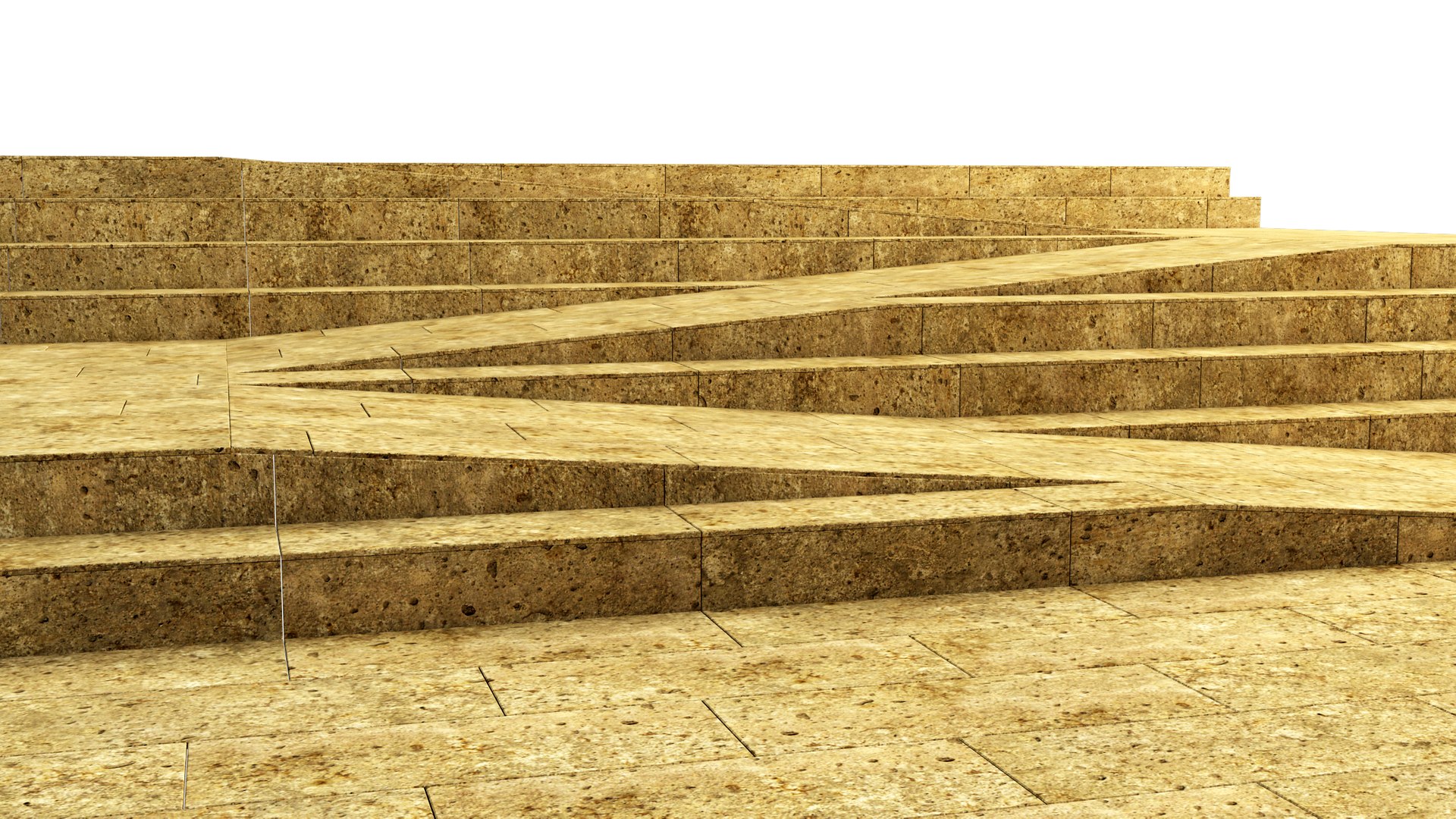 3D Ramp Stairs - TurboSquid 1928173