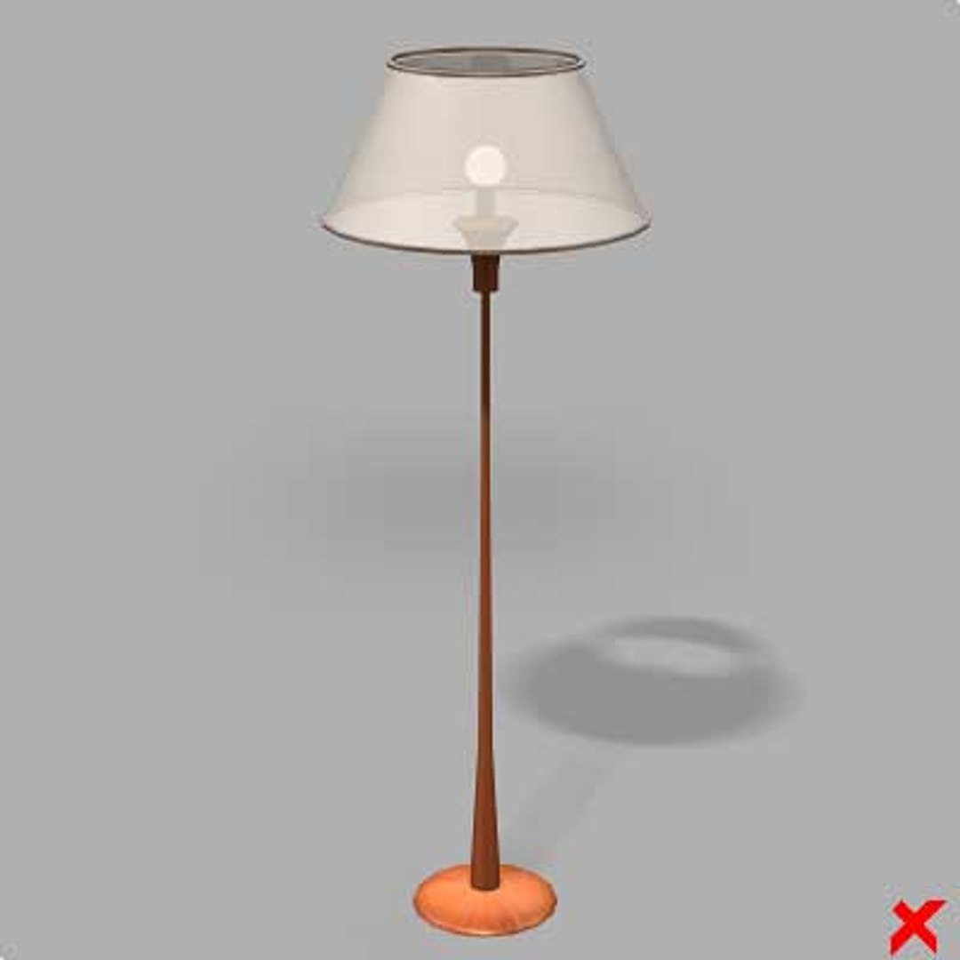 3d Model Of Lamp Standing