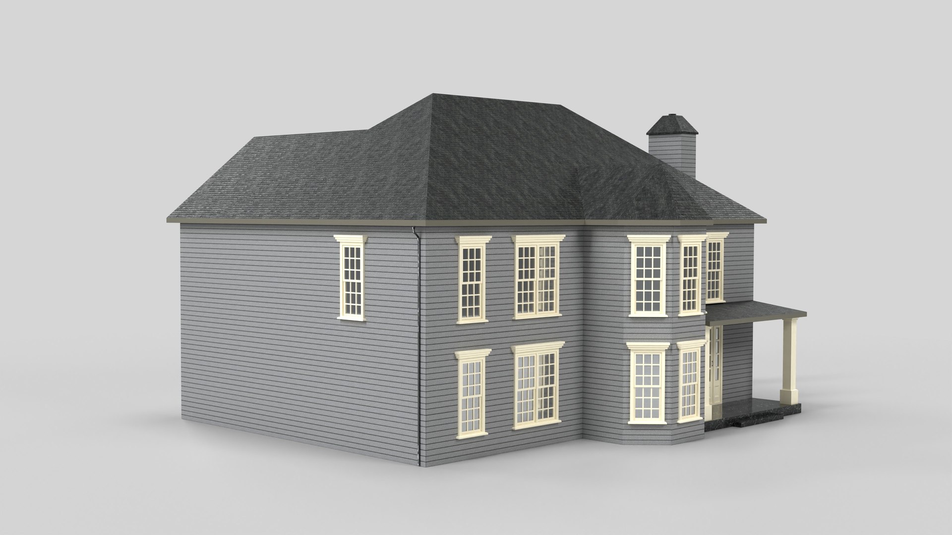Neighborhood House 12T2 Model - TurboSquid 2217073