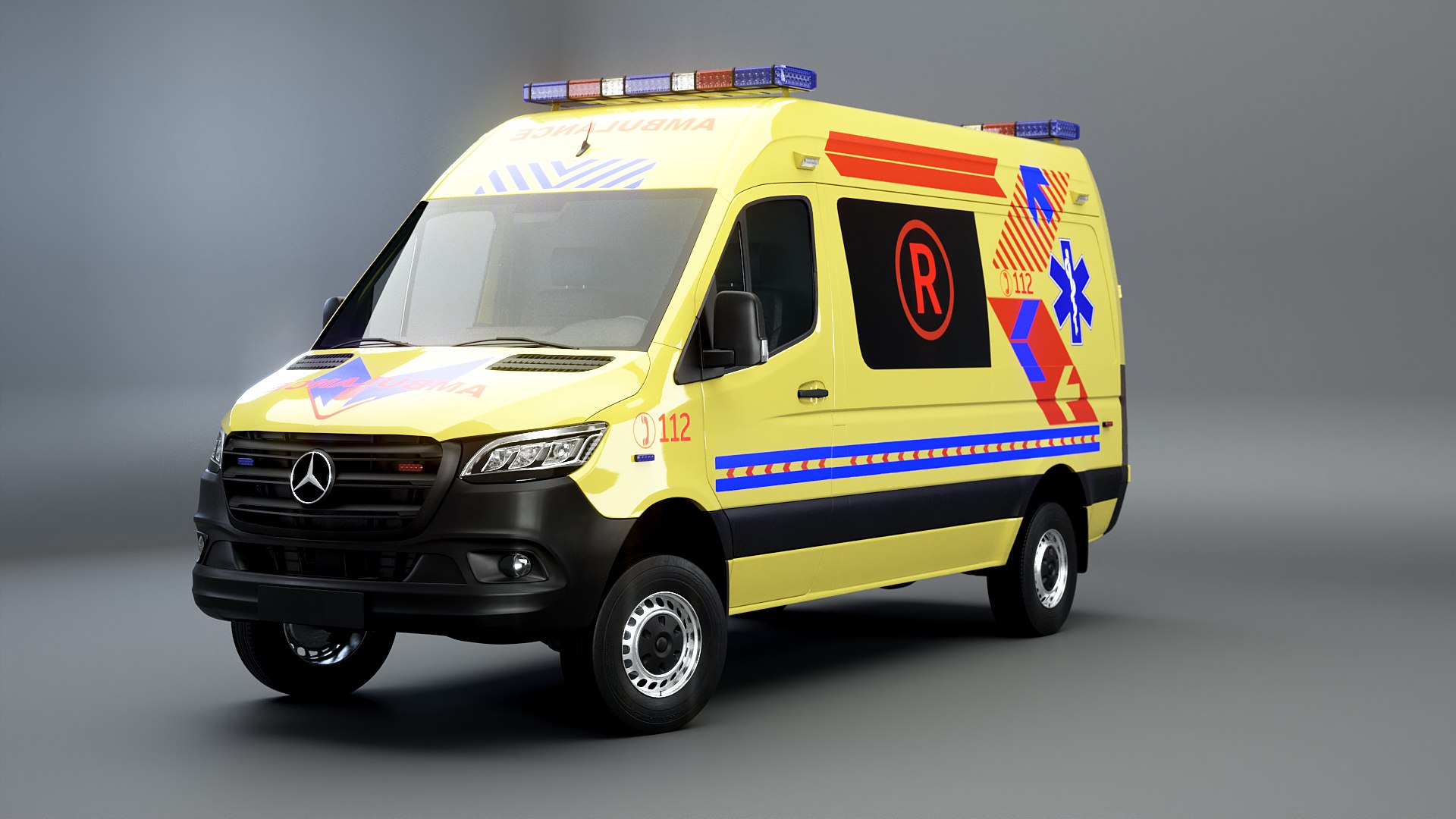 Mercedes Sprinter 4x4 Ambulance 3D Model - TurboSquid 2288362