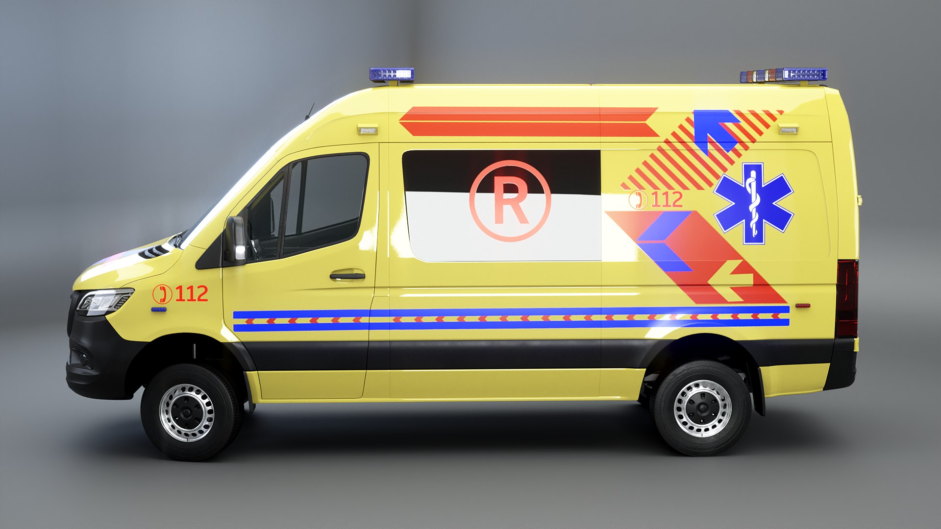 Mercedes Sprinter 4x4 Ambulance 3D Model - TurboSquid 2288362