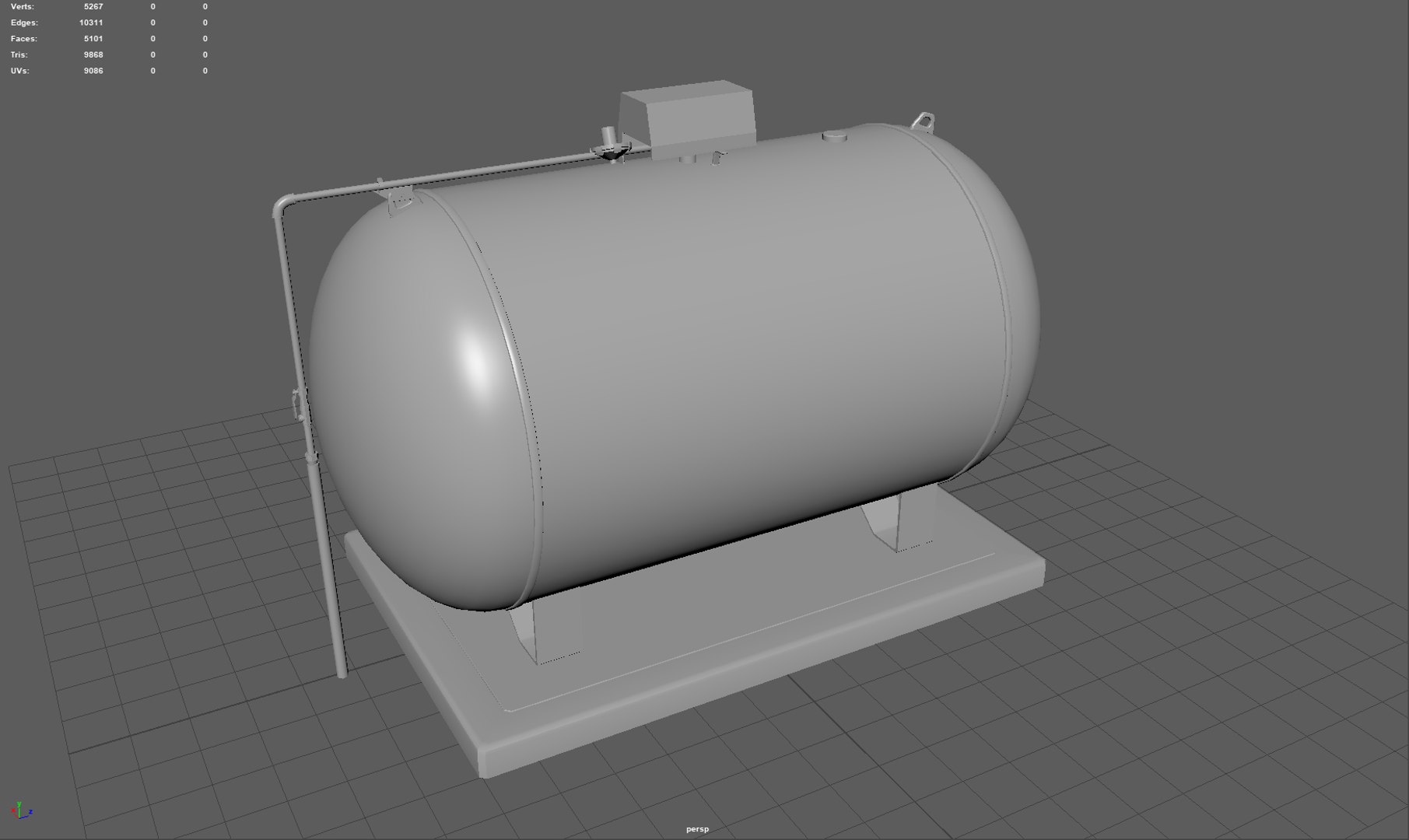 Gas Tank 3D - TurboSquid 1937062