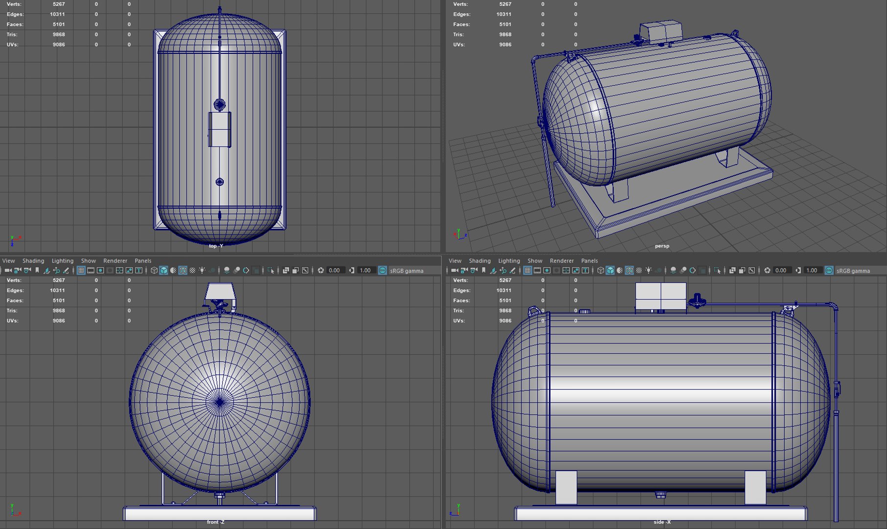 Gas Tank 3D - TurboSquid 1937062
