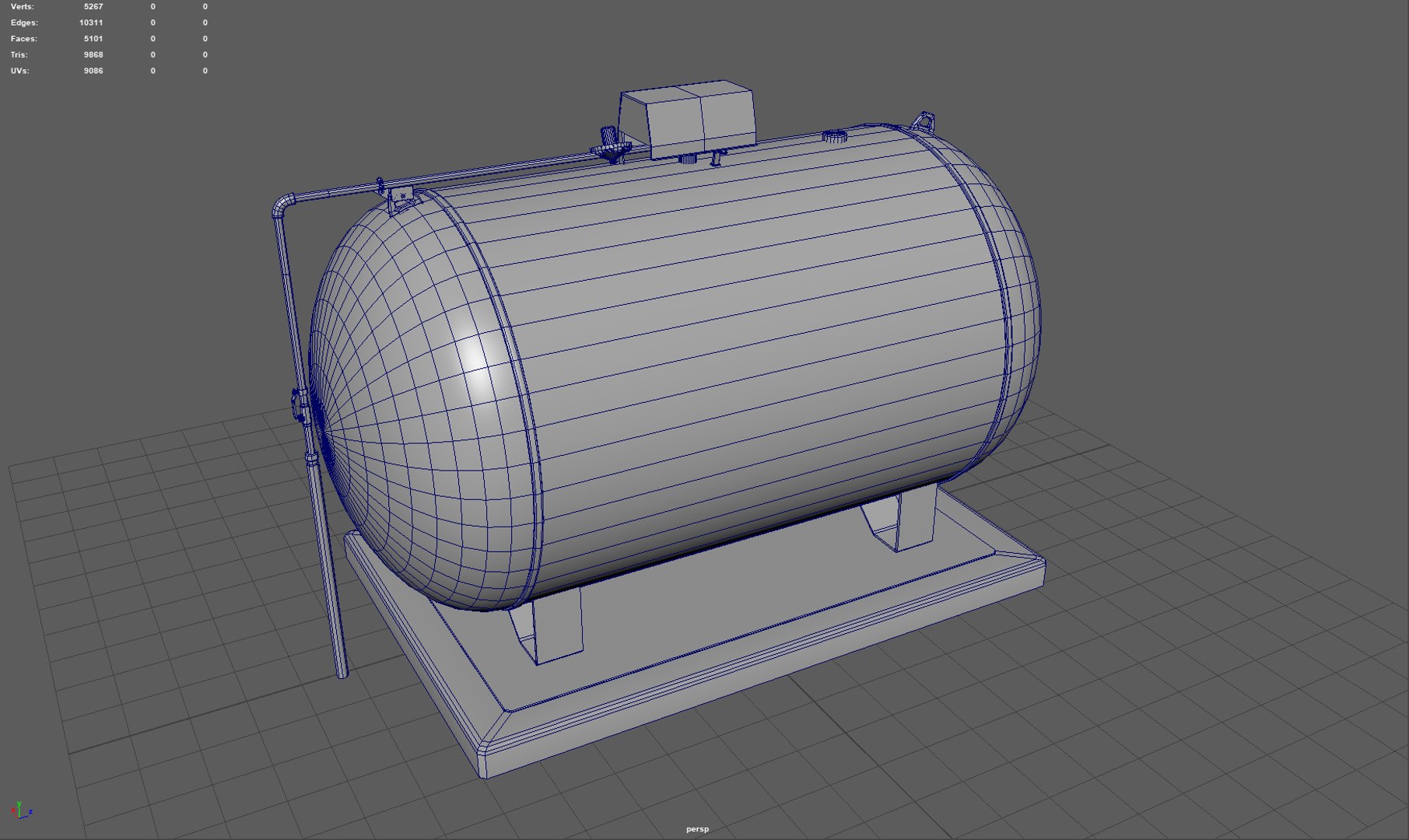 Gas Tank 3D - TurboSquid 1937062