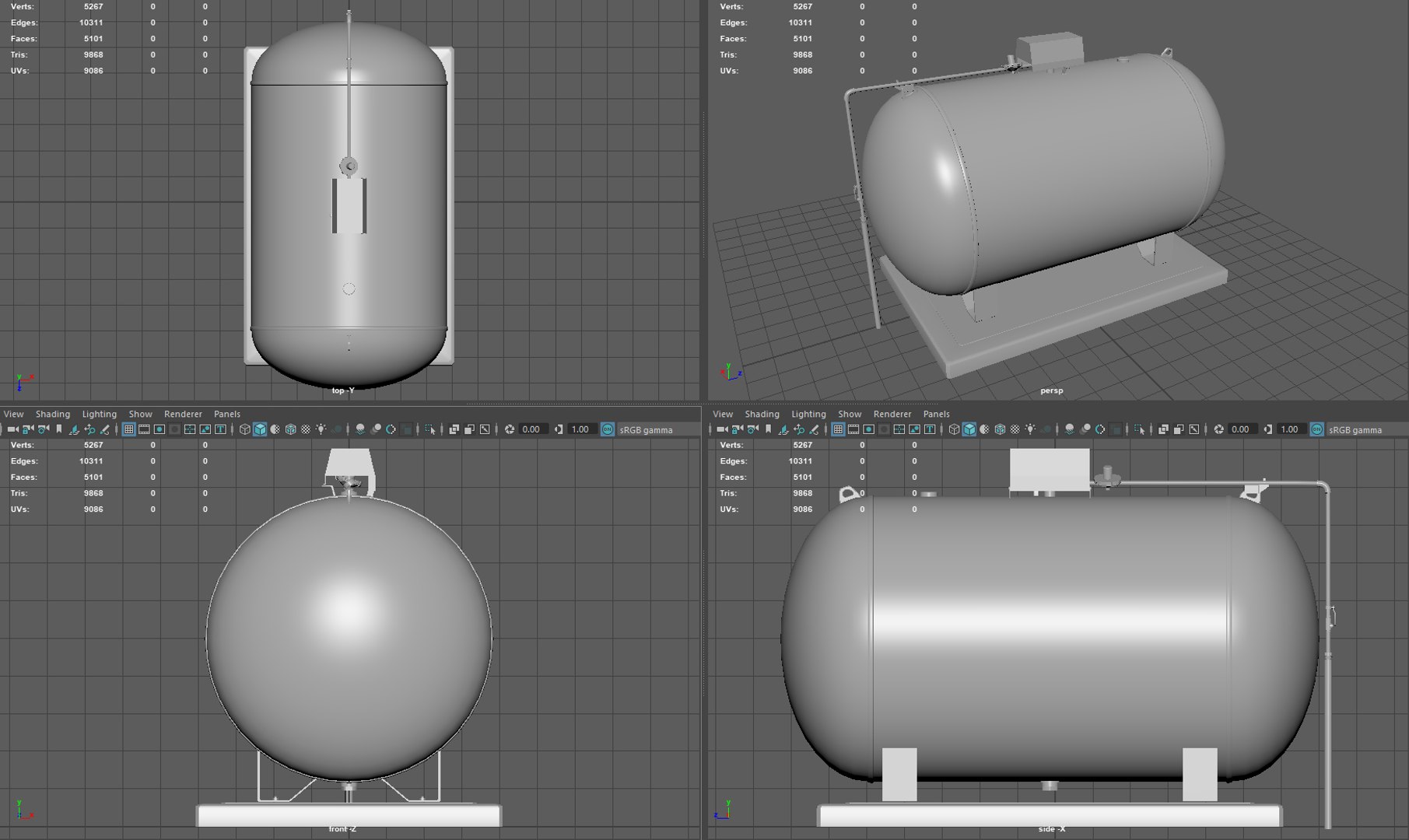 Gas Tank 3D - TurboSquid 1937062