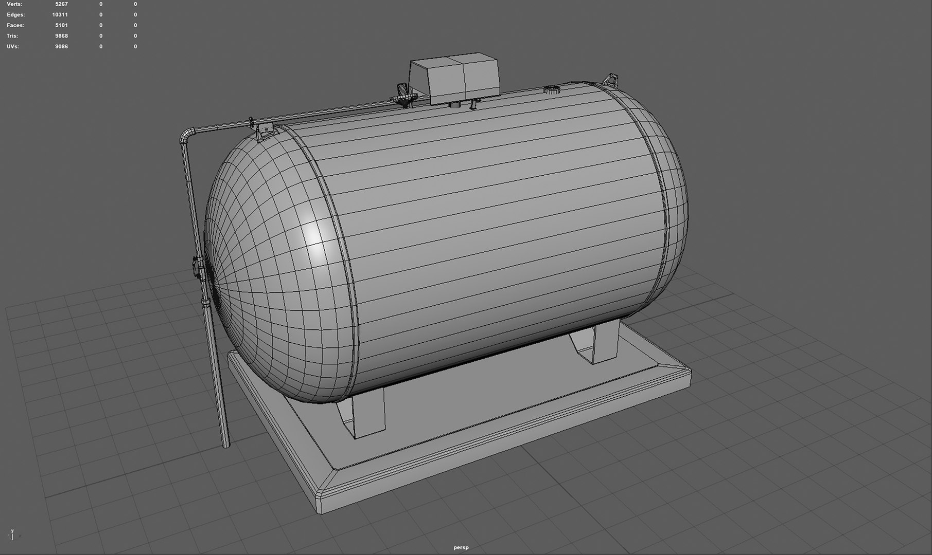 Gas Tank 3D - TurboSquid 1937062