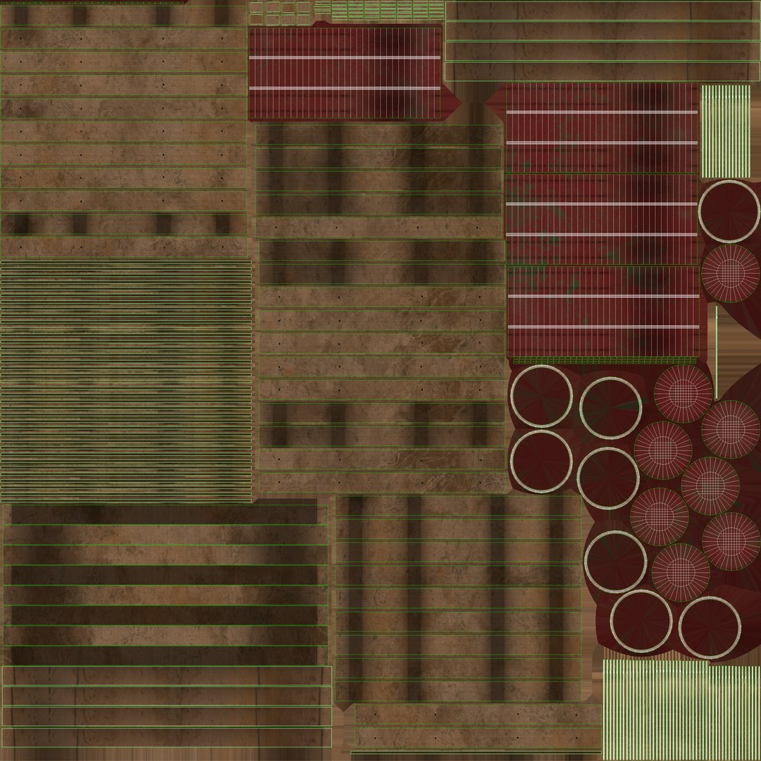 3D Wooden Raft V3 With Pbr 4K 8K Model - TurboSquid 1730042