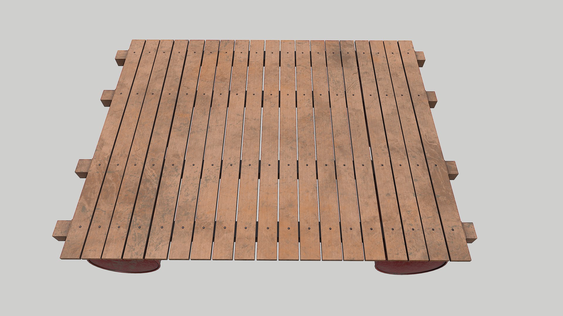 3D Wooden Raft V3 With Pbr 4K 8K Model - TurboSquid 1730042
