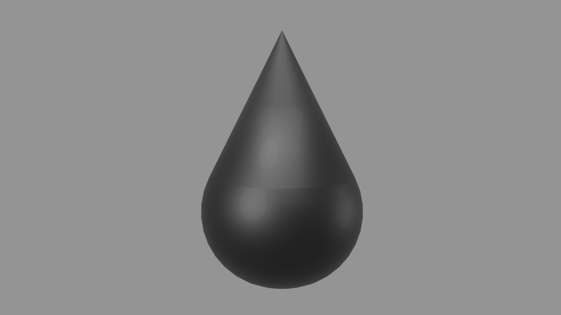 3D Black Drop Model - TurboSquid 2040024