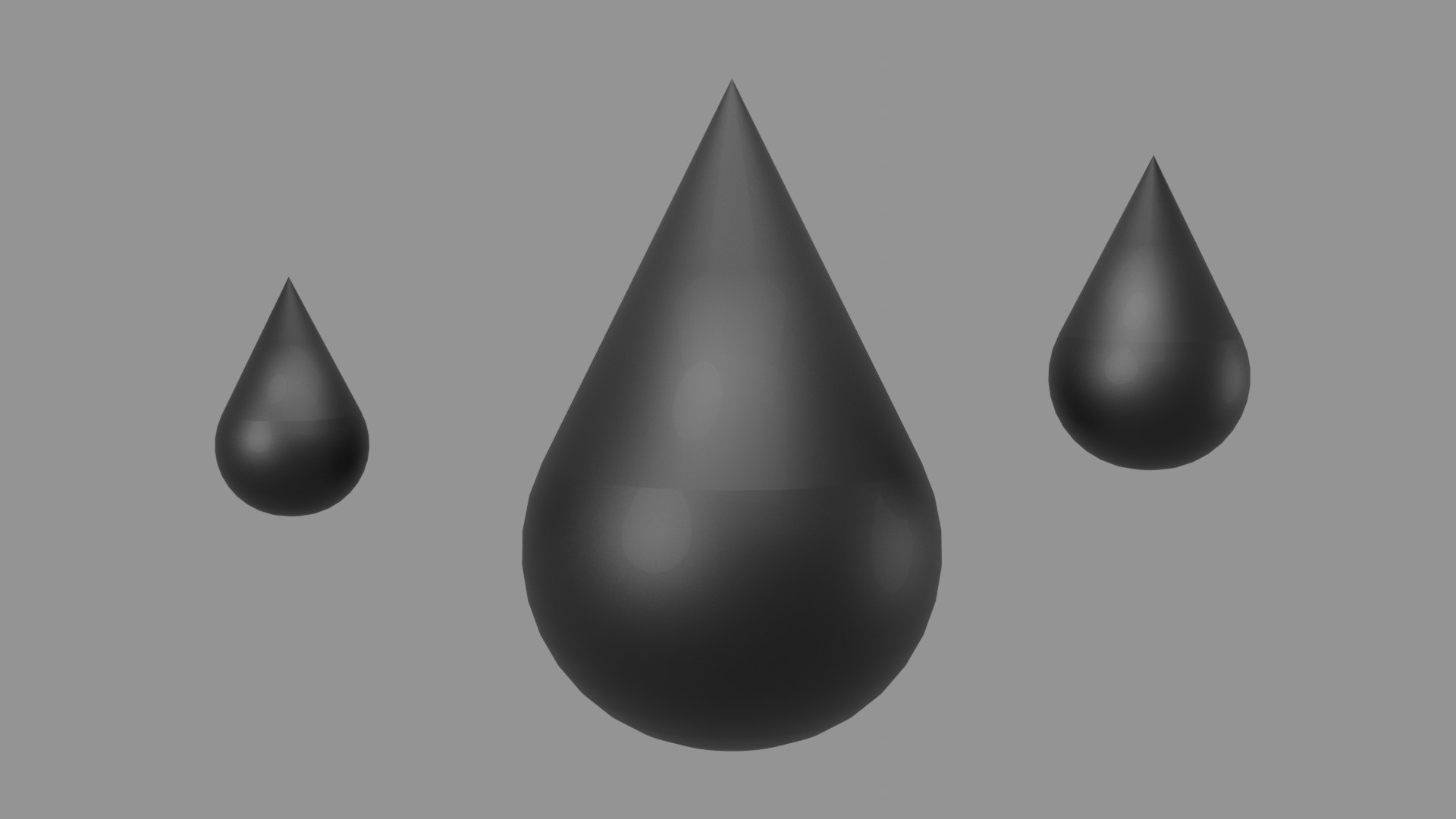 3D Black Drop Model - TurboSquid 2040024