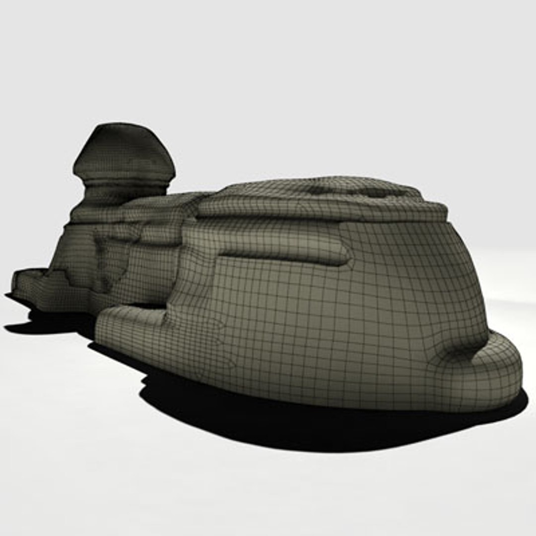 3d Great Sphinx Model