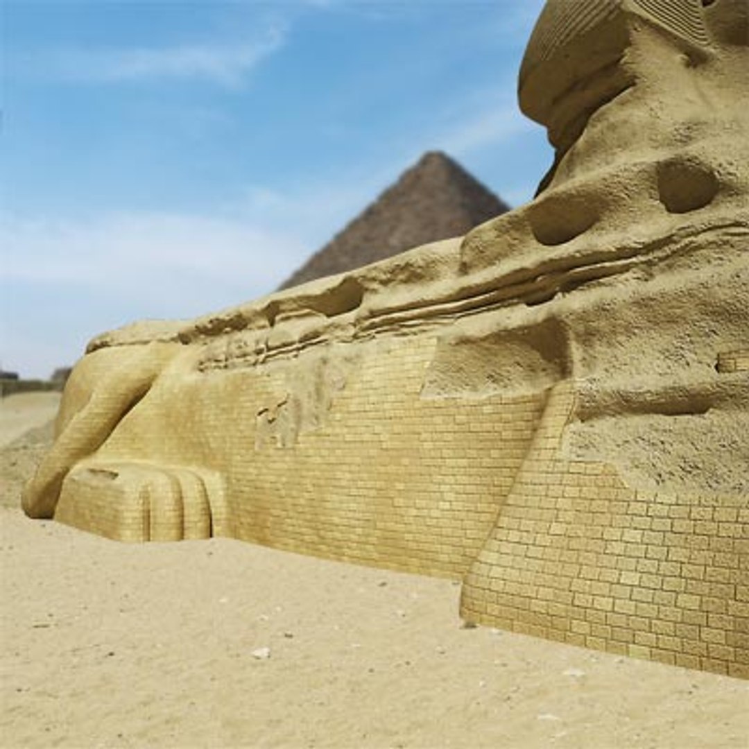 3d Great Sphinx Model