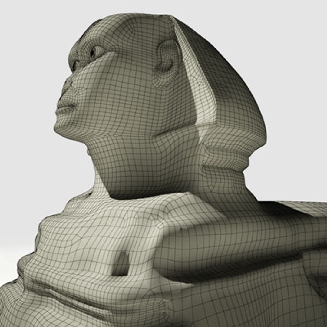 3d Great Sphinx Model