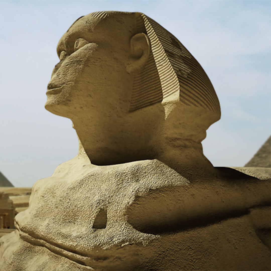 3d Great Sphinx Model