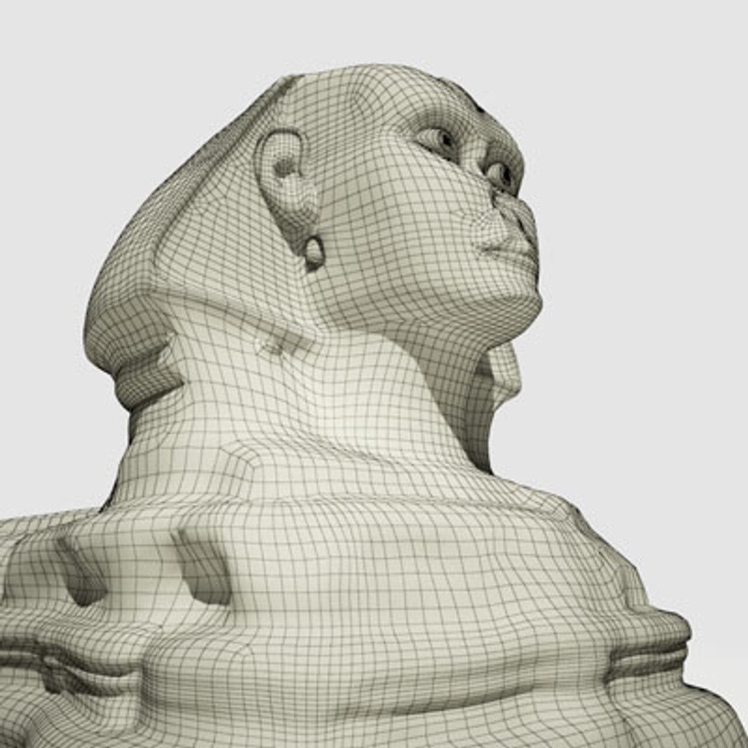 3d Great Sphinx Model