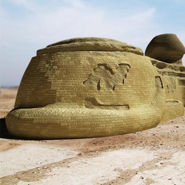 3d great sphinx model