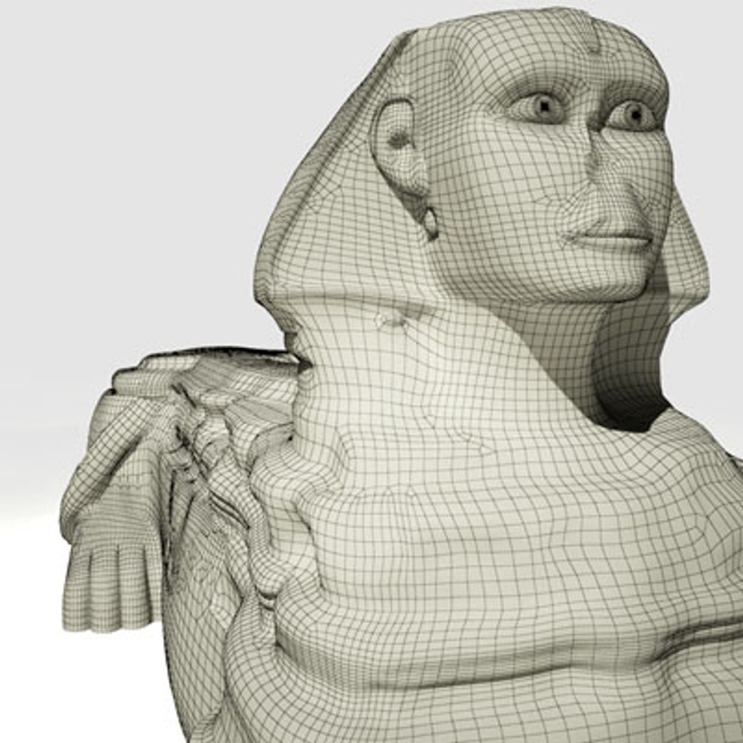 3d great sphinx model