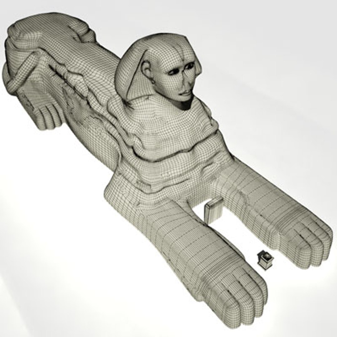 3d Great Sphinx Model
