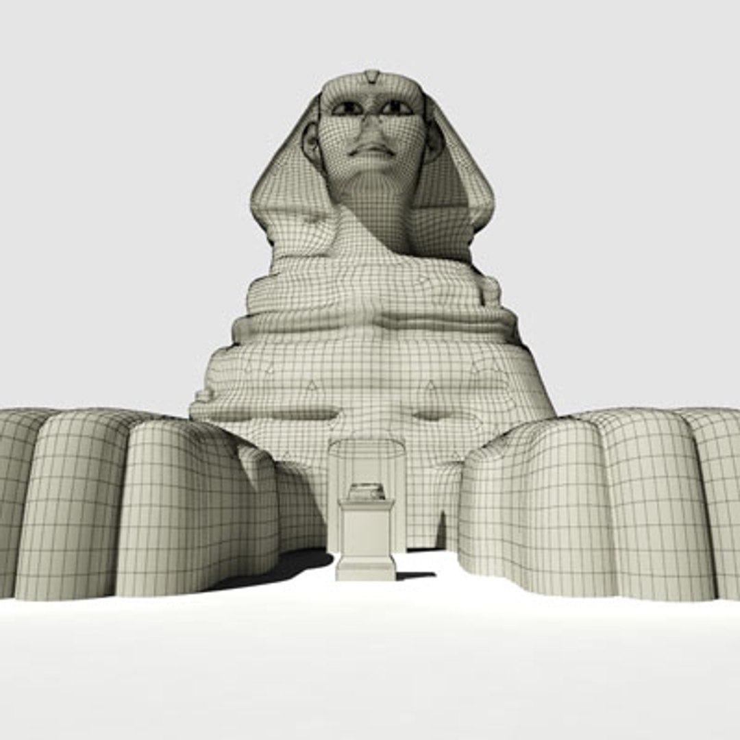 3d Great Sphinx Model
