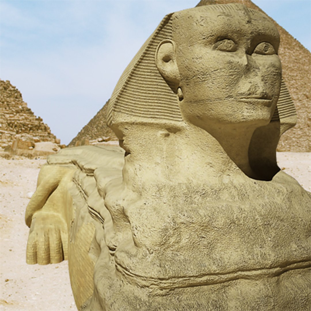 3d Great Sphinx Model
