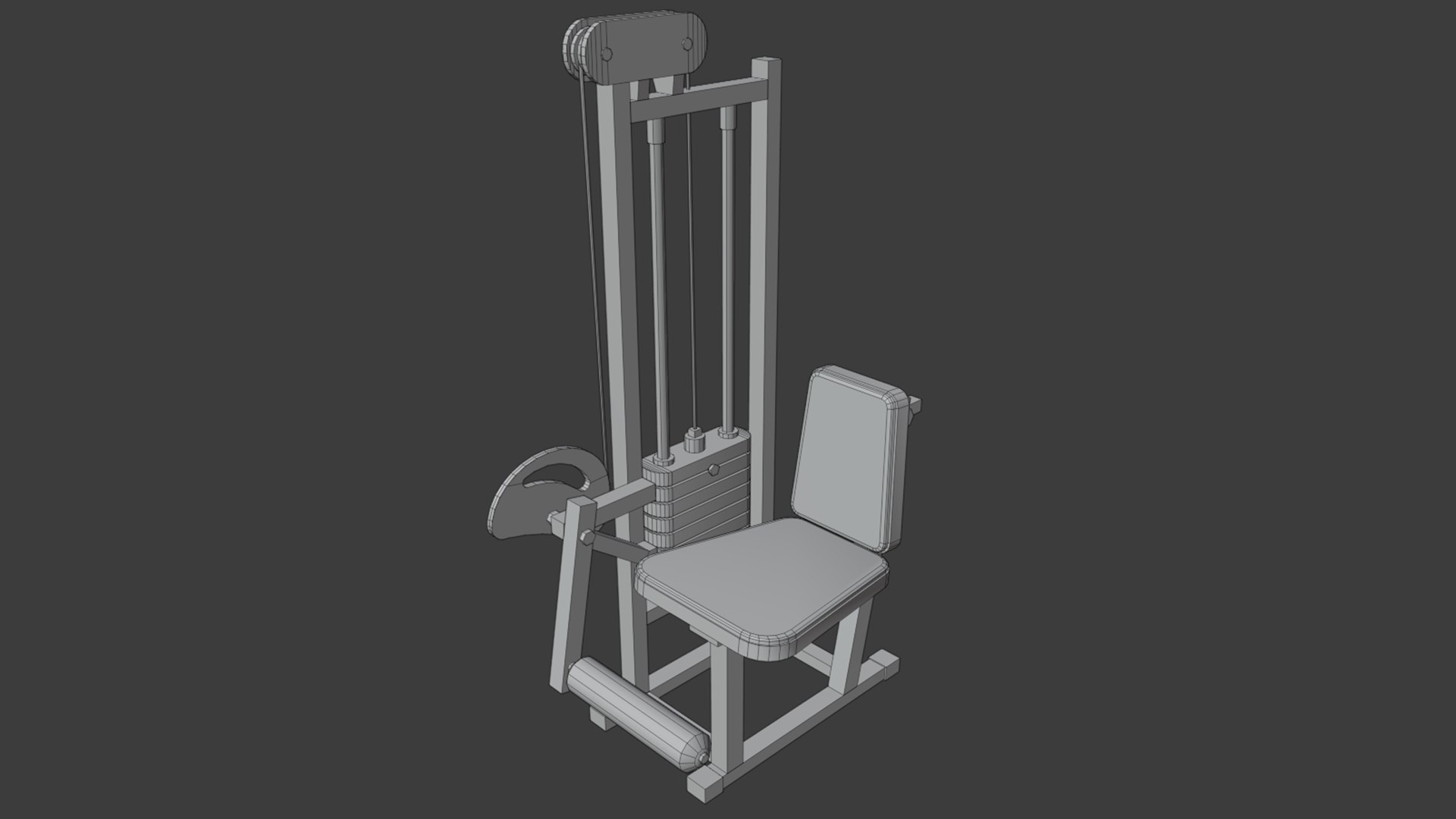 Leg Extension Machine 3D Model - TurboSquid 1863075