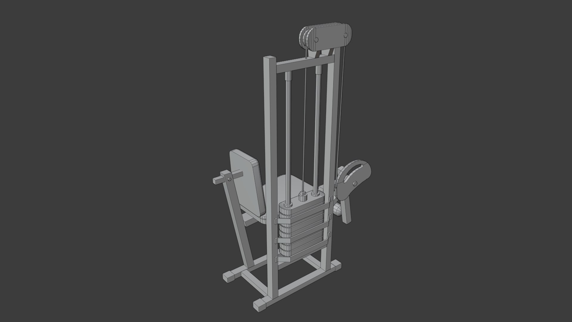 Leg Extension Machine 3D Model - TurboSquid 1863075