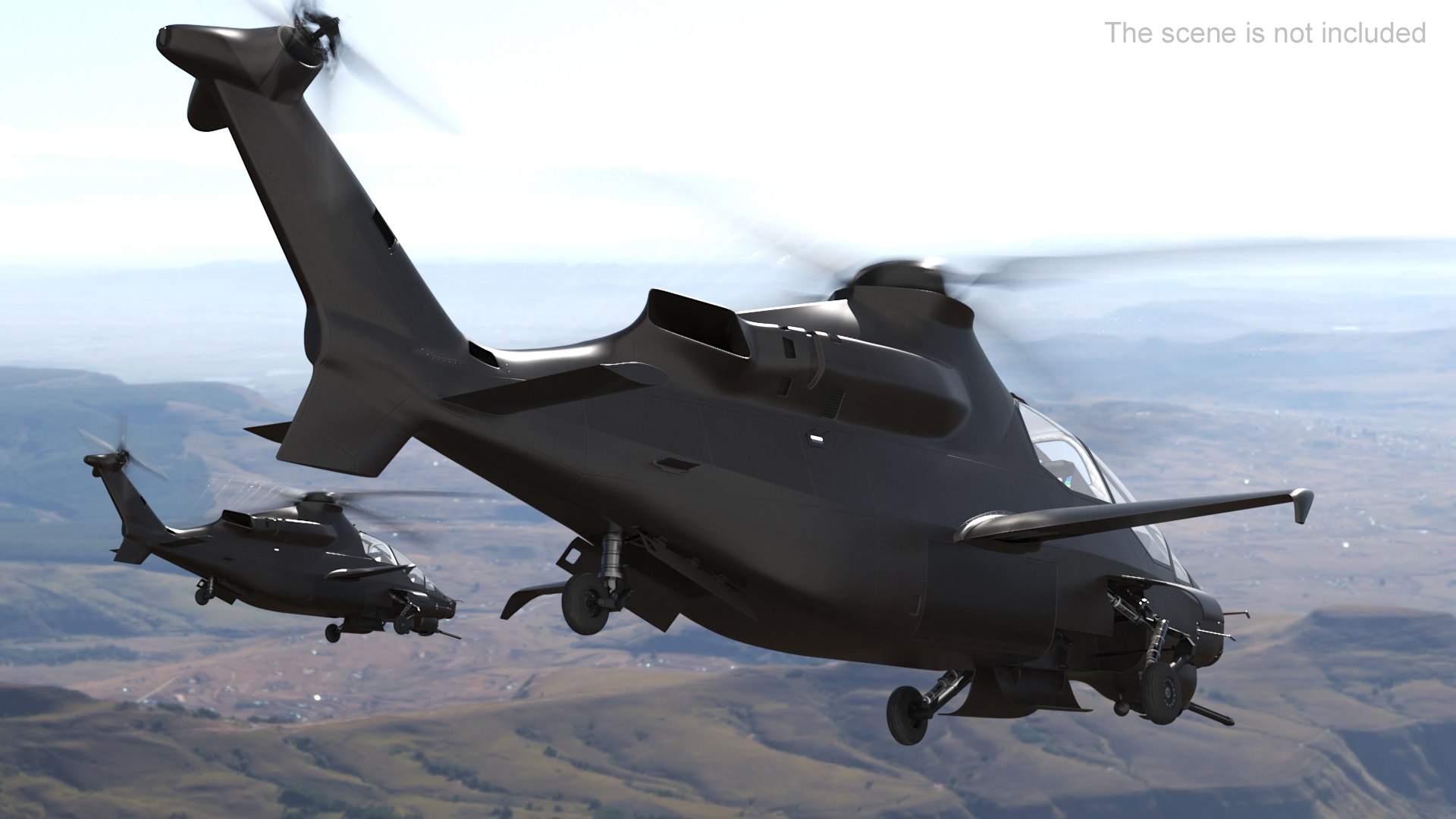 3D Model Military Attack Helicopter With Weapon Rigged - TurboSquid 2287263