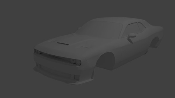 modelo 3d Dodge Challenger Hellcat - TurboSquid 1362115
