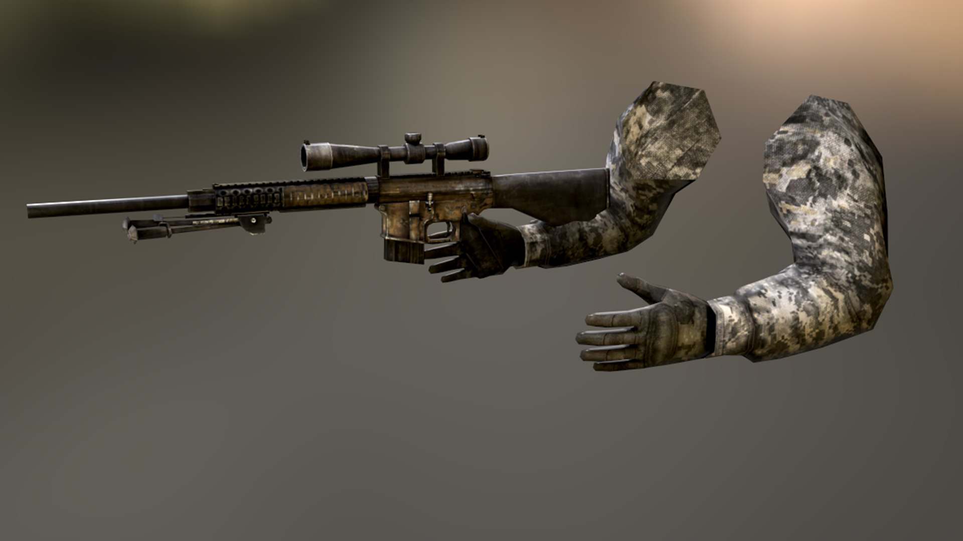 Hunter Attack Bundle 3D Model - TurboSquid 1953209