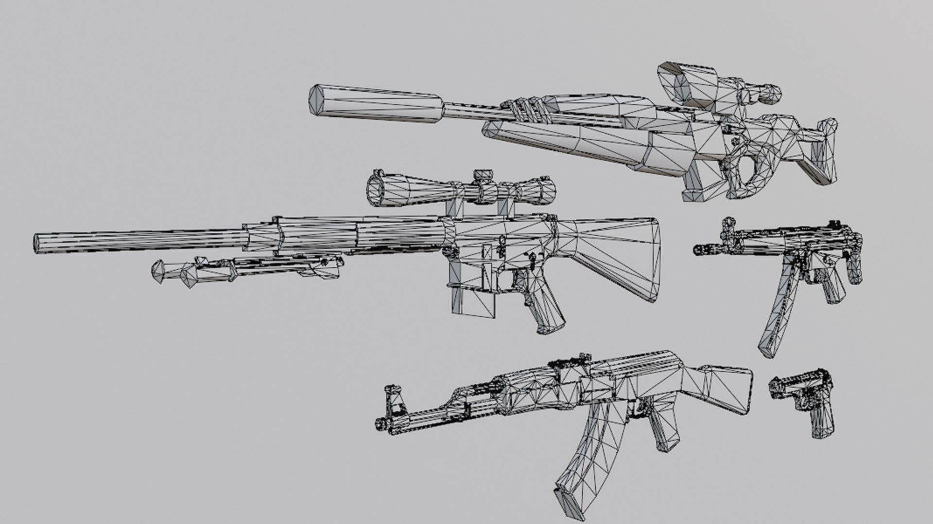 Hunter Attack Bundle 3D Model - TurboSquid 1953209