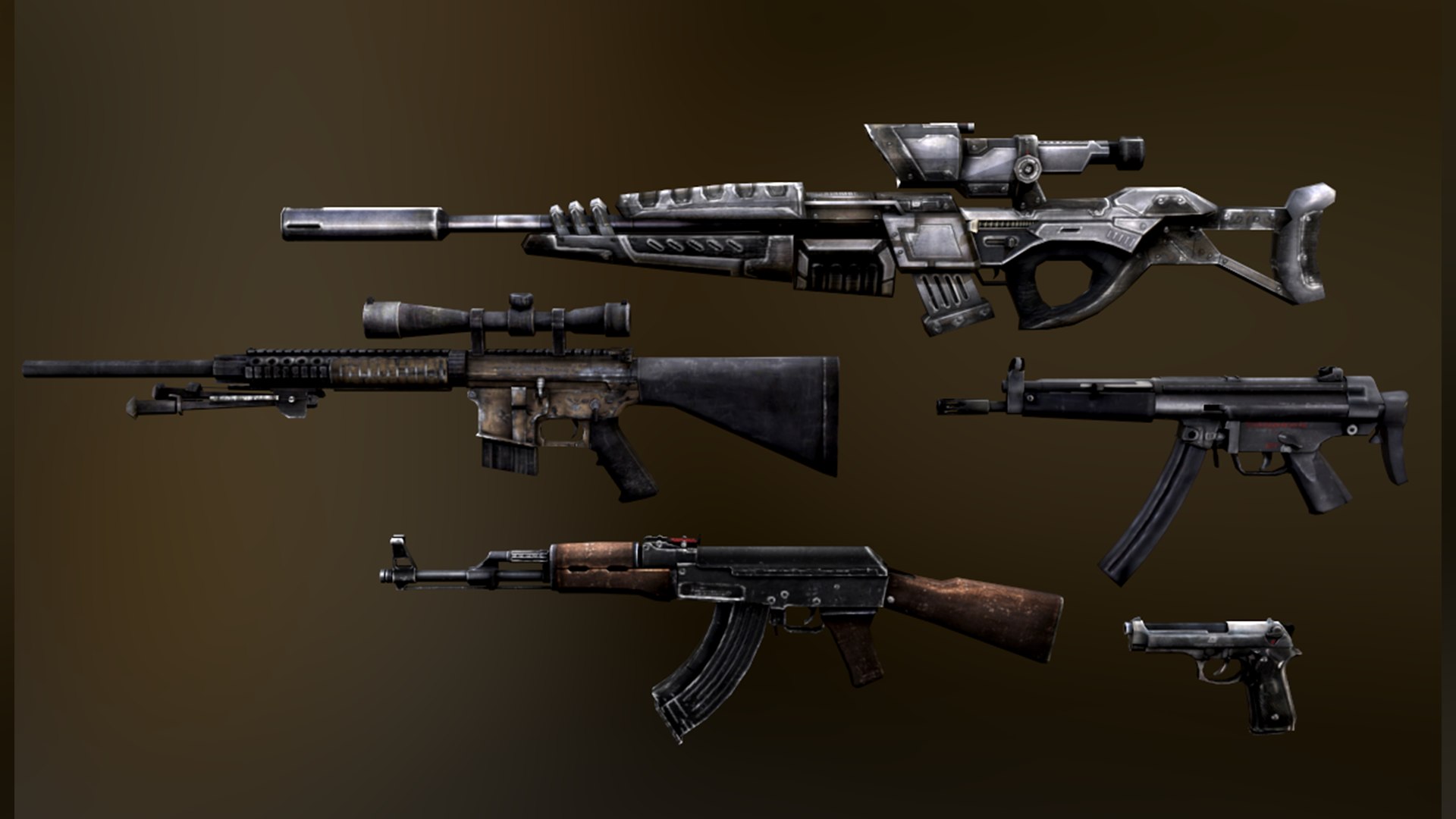 Hunter Attack Bundle 3D Model - TurboSquid 1953209