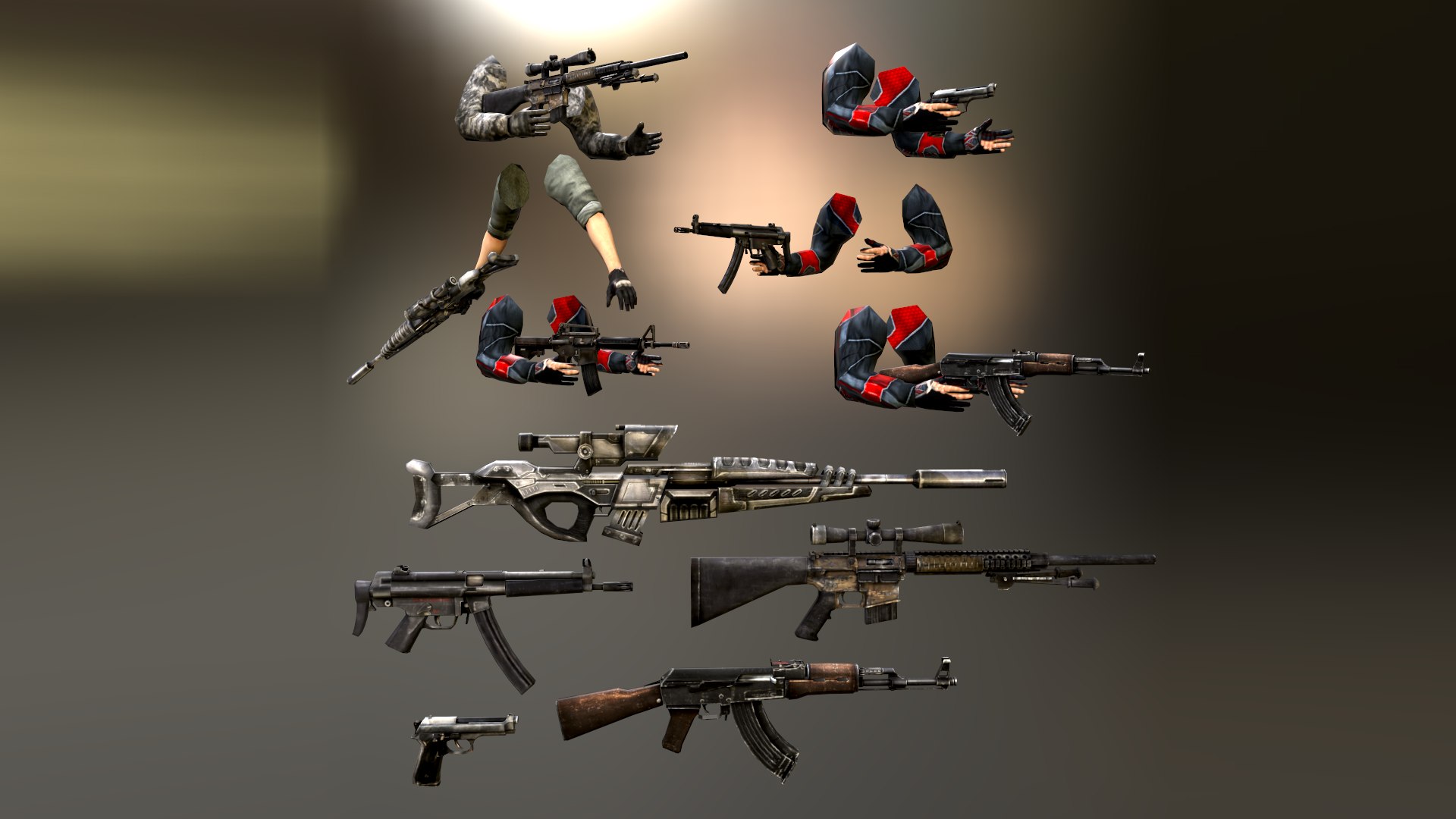 Hunter Attack Bundle 3D Model - TurboSquid 1953209