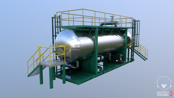 Refinery desalter 3D model - TurboSquid 1495988