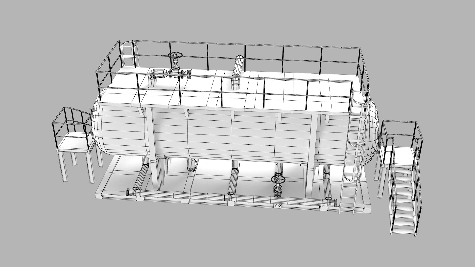 Refinery Desalter 3D Model - TurboSquid 1495988