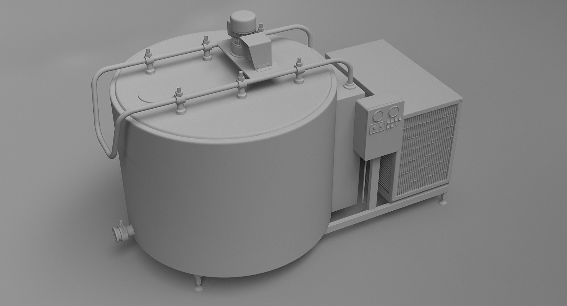 3d Cooling Tank Model