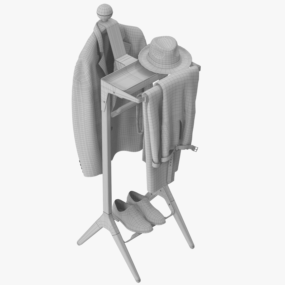 Classical Valet Stand 3D Model - TurboSquid 1377480