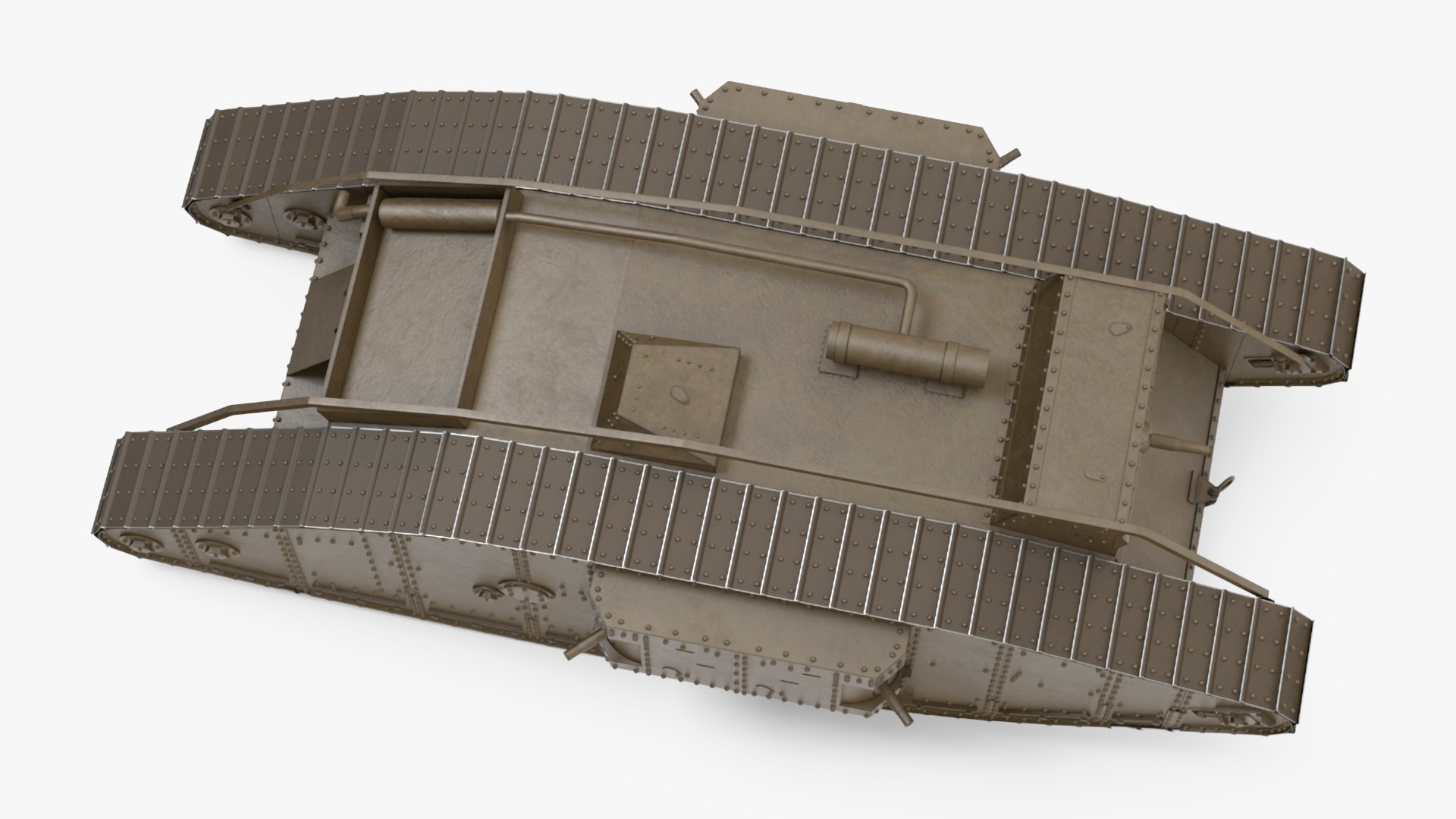 3D Tank MK 4 Female - TurboSquid 2246404