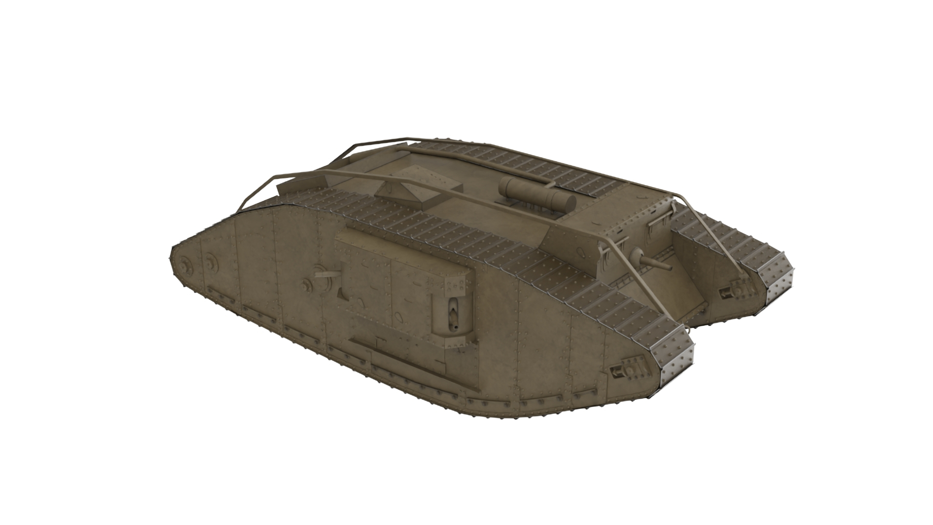 3D Tank MK 4 Female - TurboSquid 2246404