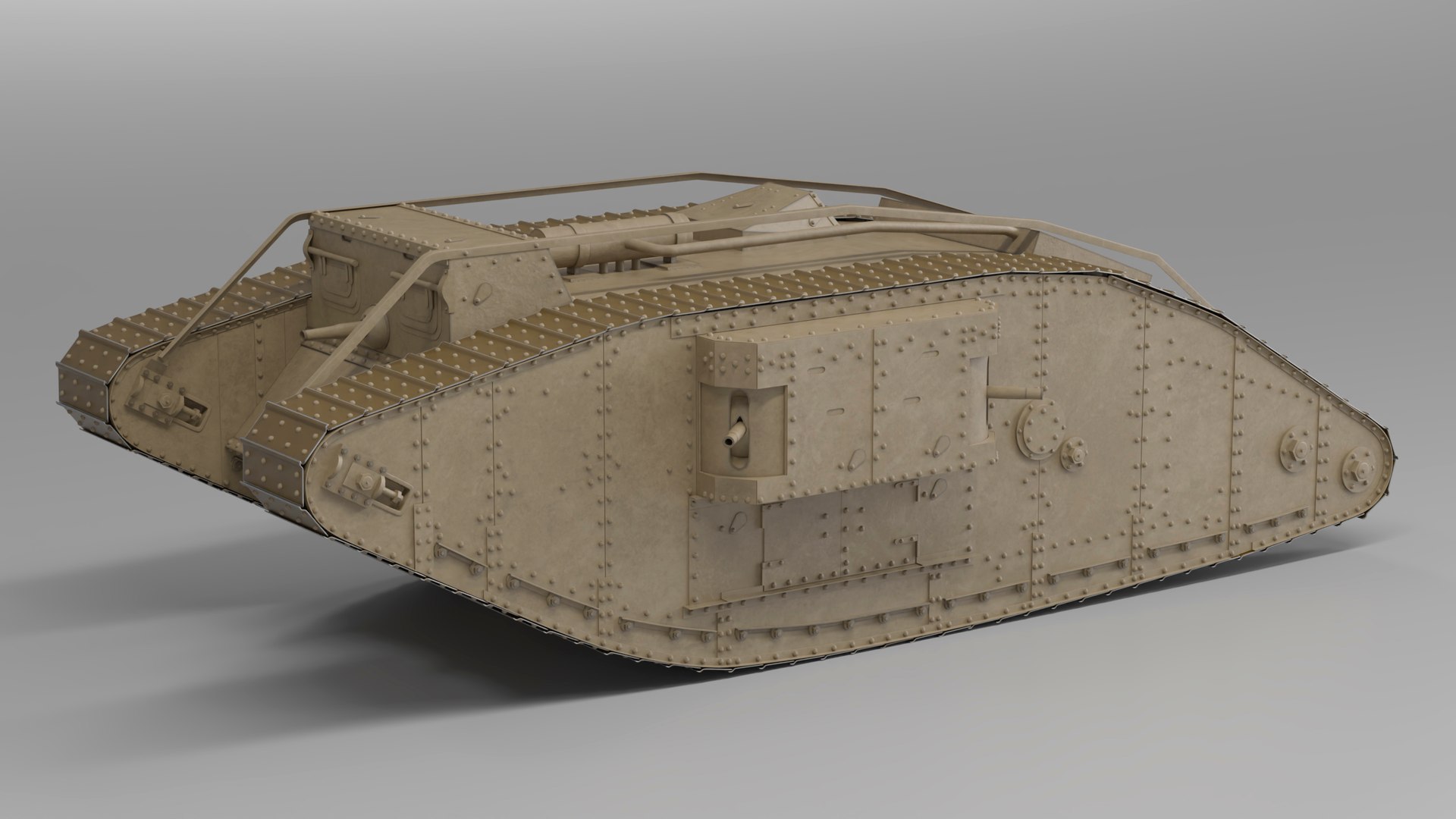 3D Tank MK 4 Female - TurboSquid 2246404