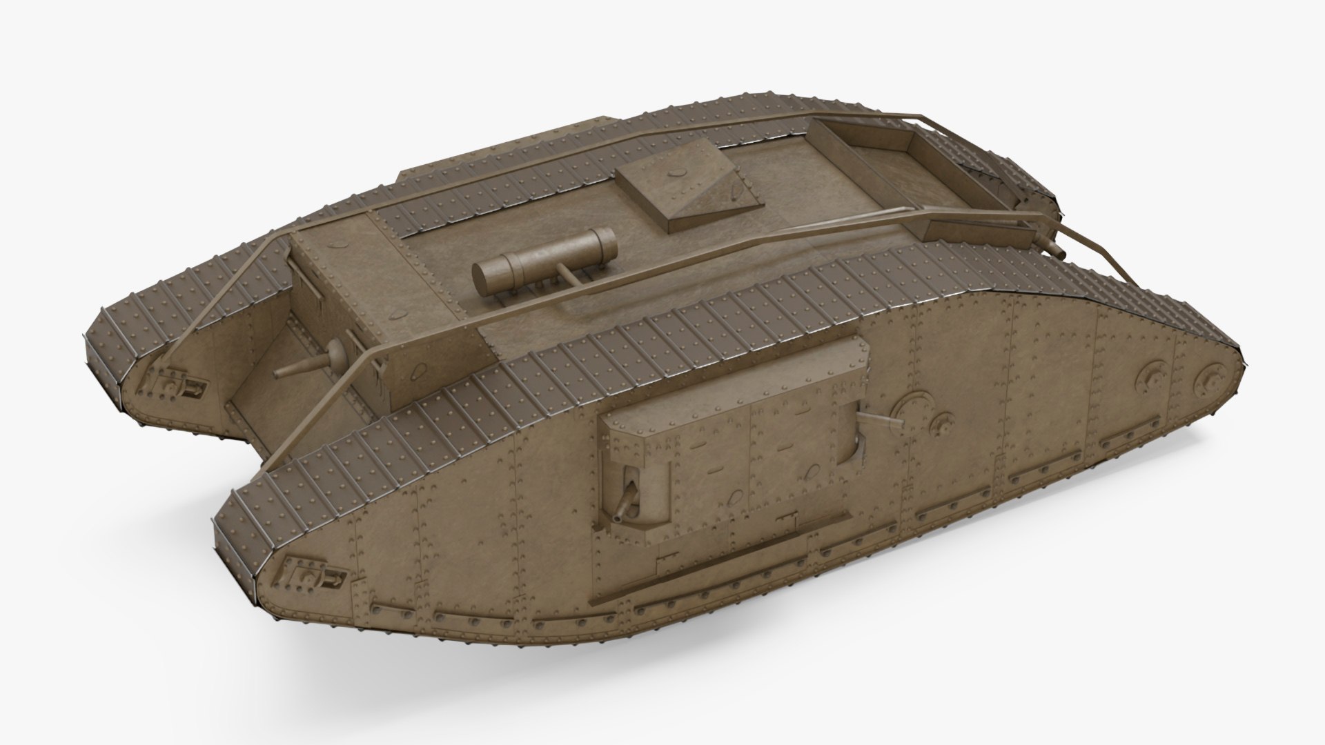 3D Tank MK 4 Female - TurboSquid 2246404