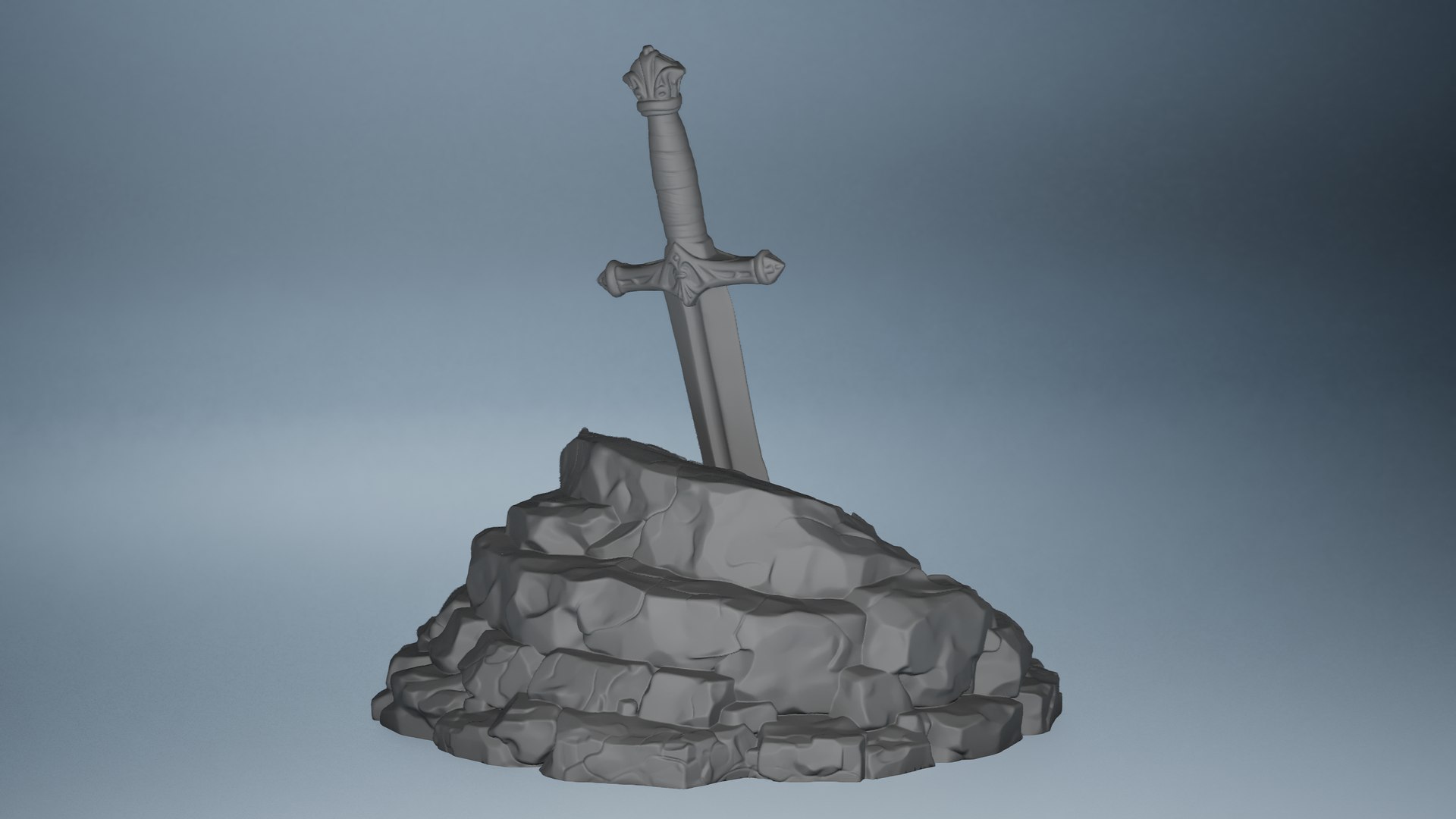 3D Excalibur Statue - STL File For 3D Printing - TurboSquid 2546176