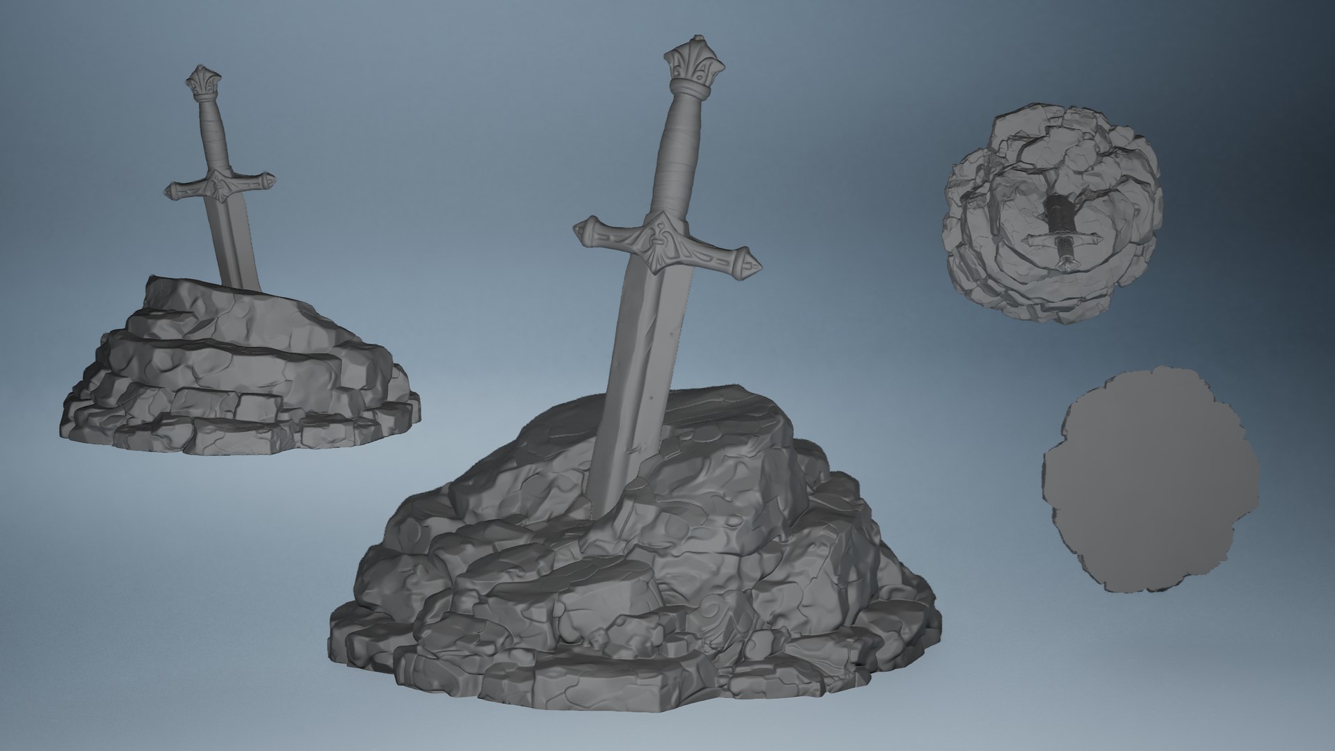3D Excalibur Statue - STL File For 3D Printing - TurboSquid 2546176